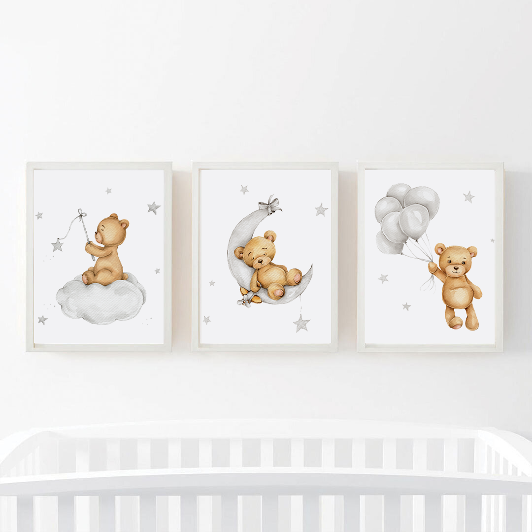 Teddy Bear Silver Set